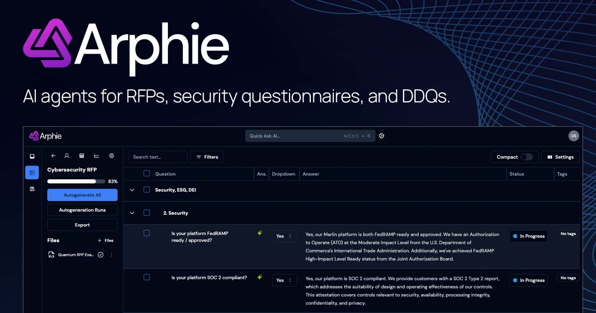 Arphie - AI RFP & Proposal Software